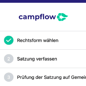 Gemeinnützigen Verein gründen - campflow Assistent für Ortsgruppen